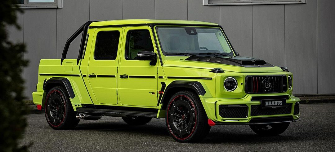BRABUS P 900 Rocket Edition One of Ten“: Limettengrüner Power-Pickup ...