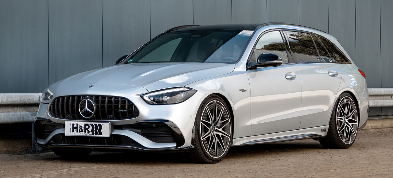 Fahrzeughöhe variabel einstellbar: Gewindefedern für die Mercedes-AMG C43 Modelle (W206 / S206 ...